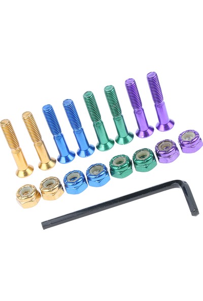 Flameer 8 Adet Yedek Kaykay Kamyon Donanım Seti Longboard Vidalar Cıvata Somun D D 25MM (Yurt Dışından) Flameer 8 Adet Yedek Kaykay Kamyon Donanım Seti Longboard Vidalar Cıvata Somun D D 25MM (Yurt Dışından)