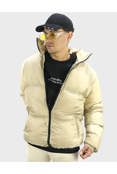 Bpm Easy Erkek Puffer Mont Bej