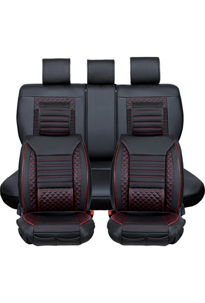 Plus Oto Lüx Deri Binek Araçlara Uyumlu Üniversal Oto Koltuk Kılıfı 5'li Takım Set Plus Oto Lüx Deri Binek Araçlara Uyumlu Üniversal Oto Koltuk Kılıfı 5'li Takım Set