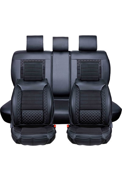 Plus Oto Lüx Deri Binek Araçlara Uyumlu Üniversal Oto Koltuk Kılıfı 5'li Takım Set Plus Oto Lüx Deri Binek Araçlara Uyumlu Üniversal Oto Koltuk Kılıfı 5'li Takım Set