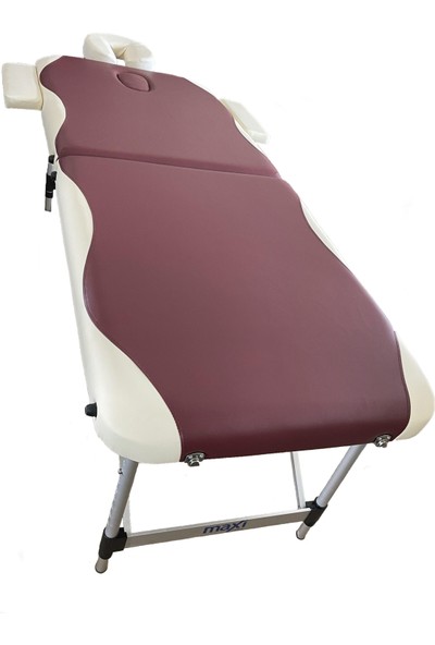 Maxi Katlanabilir Metal Masaj Masası,çanta Tipi Masaj ve Tedavi Yatağı Bordo-Krem Maxi Katlanabilir Metal Masaj Masası,çanta Tipi Masaj ve Tedavi Yatağı Bordo-Krem