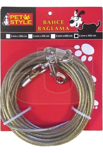 Pet Style Bahçe Bağlama Halatı 5mm 900 cm