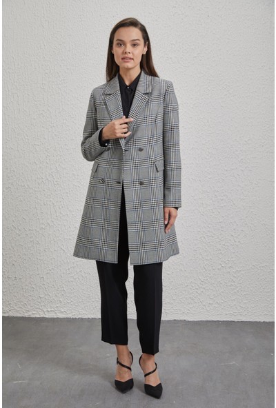 Sitare Ekose Kruvaze Ceket 22K1161