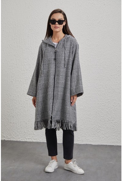 Sitare Ekose Püsküllü Panço 22K2160