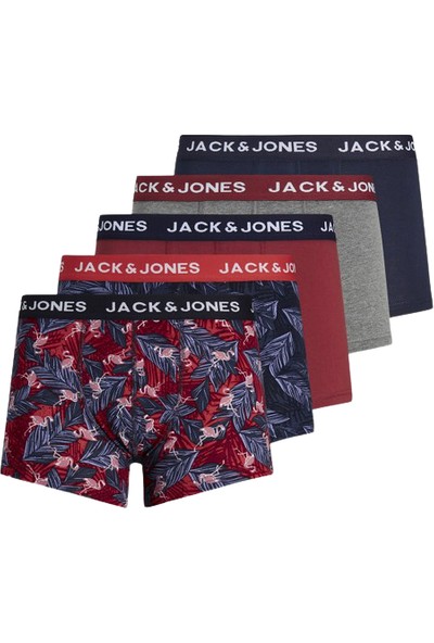 Jack & Jones Jacbayer Erkek 5li Boxer Karışık Renk 12192796 Jack & Jones Jacbayer Erkek 5li Boxer Karışık Renk 12192796