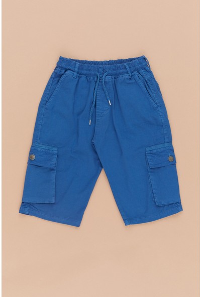 FullaModa Çocuk Beli Lastikli Kargo Cepli Kapri