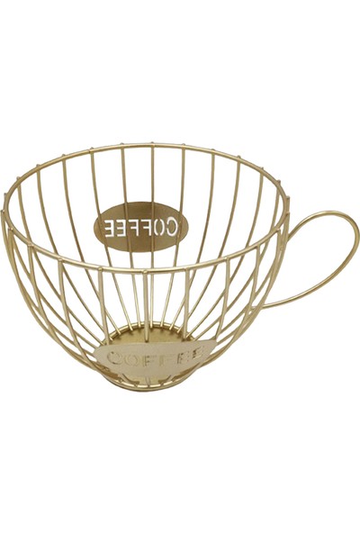 Flameer Kupası Kahve Depolama Sepeti Kahve Pod Tutucu Organizatör Home Cafe Hotel Golden (Yurt Dışından)