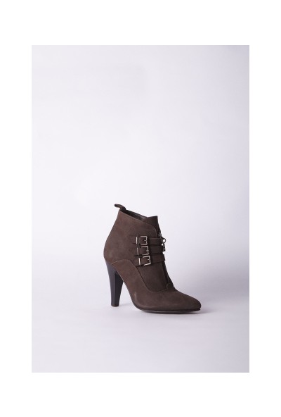 Mushoes Kahve Nubuk Kadın Topuklu Bot 64-1082 Mushoes Kahve Nubuk Kadın Topuklu Bot 64-1082