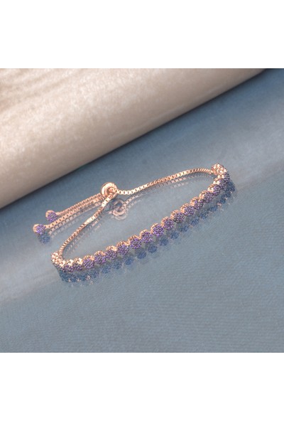 Ravza Gümüş 925 Ayar Gümüş Ametist Taşlı Papatya Asansörlü Bileklik Ravza Gümüş 925 Ayar Gümüş Ametist Taşlı Papatya Asansörlü Bileklik