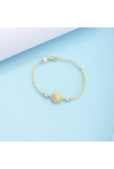 Ravza Gümüş 925 Ayar Gümüş Güneş Bileklik