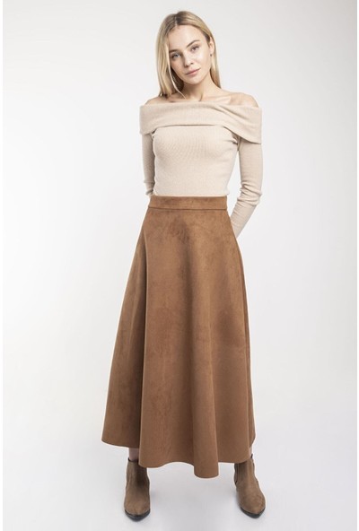 Modabirsen Kadın Mevlana Süet Etek