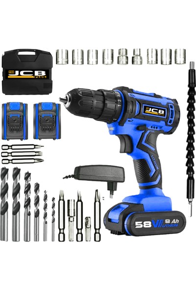 Pro Jcb Plus Projcb Plus V-Tech 58 V 8 Ah Samsung Çift Akülü Şarjlı Vidalama Matkap Pro Jcb Plus Projcb Plus V-Tech 58 V 8 Ah Samsung Çift Akülü Şarjlı Vidalama Matkap