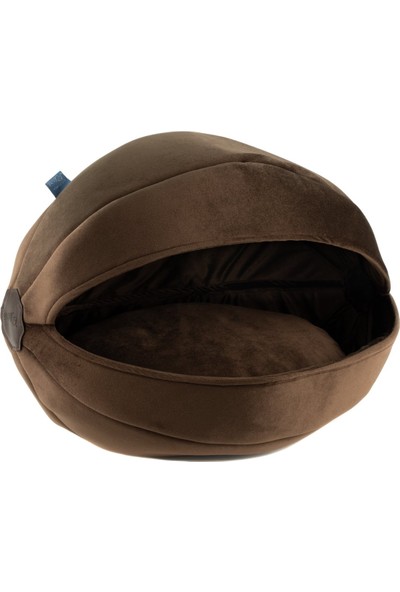 Olnira Silkworm Minderli Kedi Evi 40 x 50 cm Kahverengi