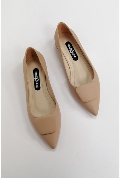 Markshoe Nude Tokalı Kadın Ayakkabı
