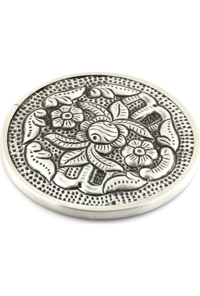 Altın Sepeti Gümüş Küçük El Aynası Altın Sepeti Gümüş Küçük El Aynası