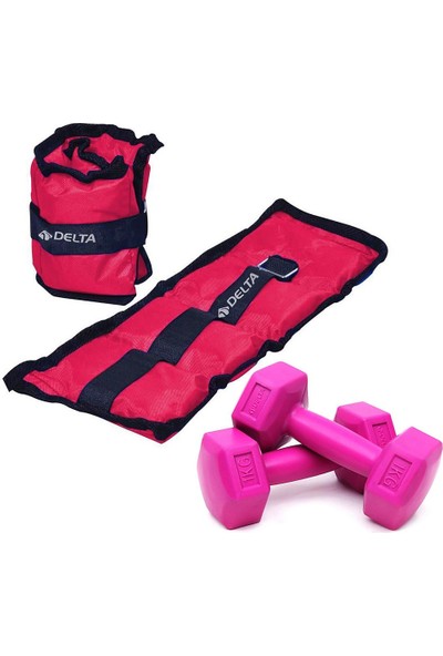 Delta 1 kg x 2 Adet El Ayak Bilek Ağırlığı 1 kg x 2 Adet Plastik Dambıl Delta 1 kg x 2 Adet El Ayak Bilek Ağırlığı 1 kg x 2 Adet Plastik Dambıl