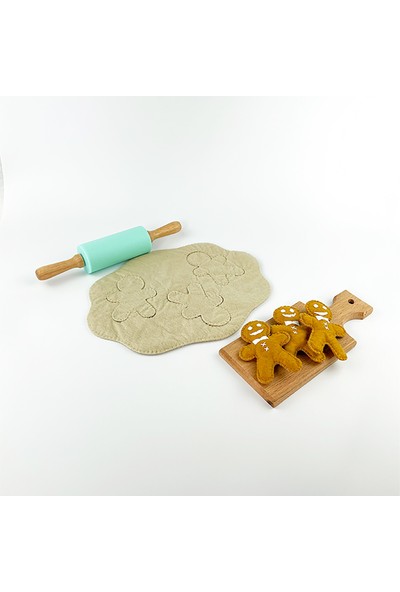 Keçe Oyuncak - Kurabiye Adam Oyun Seti - Felt Toys - %100 El Yapımı