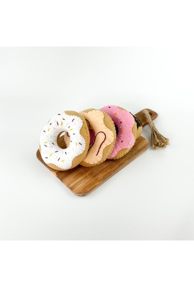 Mother And Toys Keçe Oyuncak - Donut Oyun Seti - Felt Toys - %100 El Yapımı
