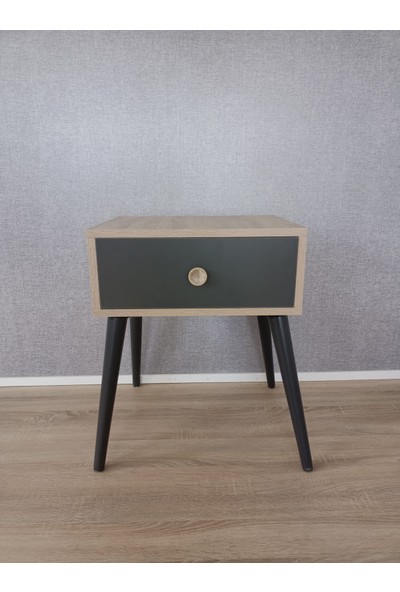 Emdief Home Neva Tek Çekmece Komodin Yan Sehpa