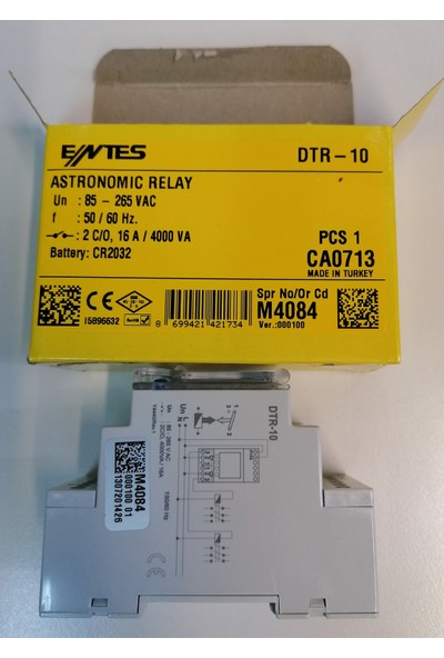 Entes Dtr-10 Astronomic Relay Zaman Saati Entes Dtr-10 Astronomic Relay Zaman Saati