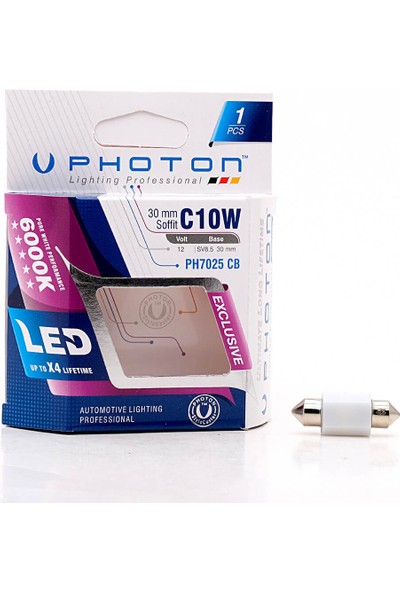 Photon C10W 12V 30mm Sofit Exclusive Serisi Can-Bus PH7025 Photon C10W 12V 30mm Sofit Exclusive Serisi Can-Bus PH7025