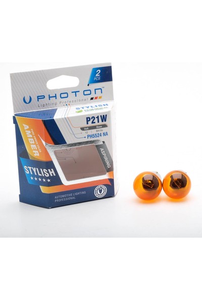 Photon P21W 12V 93 Naturel Amber PH5524 NA Photon P21W 12V 93 Naturel Amber PH5524 NA