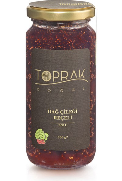 Toprak Doğal Dağ Çileği Reçeli 300 G Bolu Toprak Doğal Dağ Çileği Reçeli 300 G Bolu