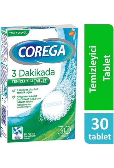 Corega Temizleyici Tablet 30'lu