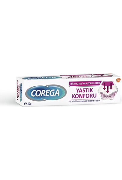 Corega Yastık Konforu Diş Protezi Yapıştırıcı Krem 40 gr Corega Yastık Konforu Diş Protezi Yapıştırıcı Krem 40 gr