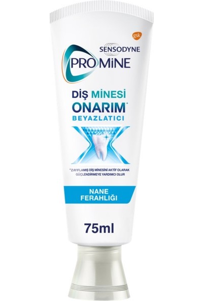 Sensodyne Promine Onarım Beyazlatıcı Diş Macunu 75 ml Sensodyne Promine Onarım Beyazlatıcı Diş Macunu 75 ml