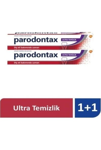 Parodontax Diş Macunu Ultra Temizlik 75 ml (2 Adet) Parodontax Diş Macunu Ultra Temizlik 75 ml (2 Adet)