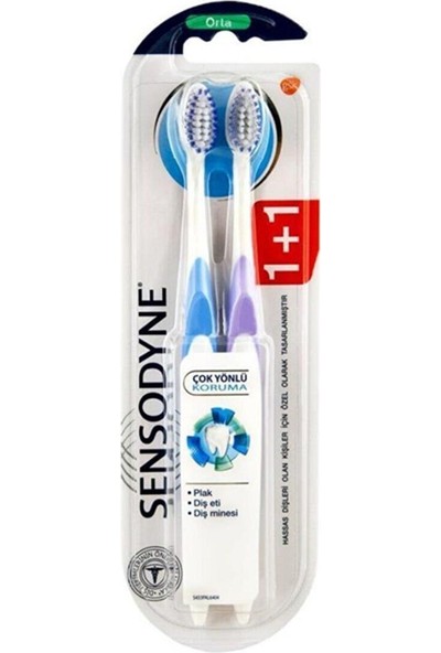Sensodyne Çok Yönlü Koruma 1+1 Diş Fırçası Sensodyne Çok Yönlü Koruma 1+1 Diş Fırçası