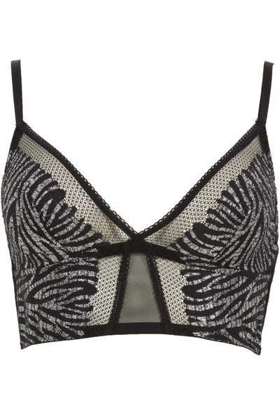 DeFacto Zebra Desenli Dantel Detaylı Bralet W5620AZ21WN