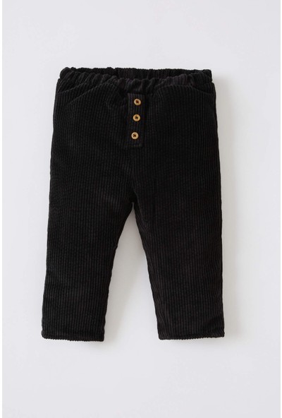 DeFacto Erkek Bebek Regular Fit Esnek Belli Kadife Pantolon V5452A221WN