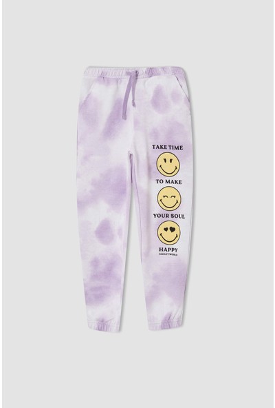 DeFacto Kız Çocuk SmileyWorld Lisanslı Jogger Eşofman Alt V9264A621WN