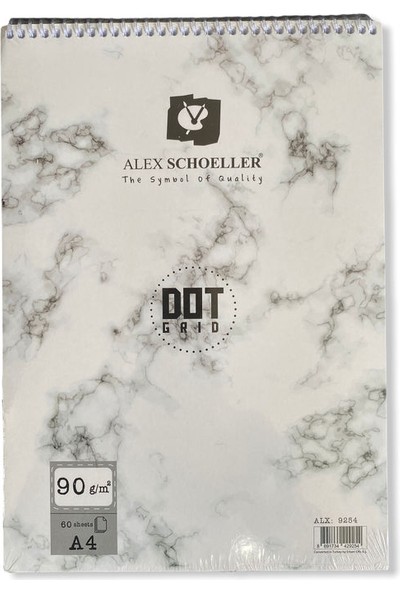 Ale x Schoeller Dot Grid Noktalı Çizim Defteri 90 gr A4 60 Yp. Ale x Schoeller Dot Grid Noktalı Çizim Defteri 90 gr A4 60 Yp.