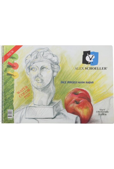 Ale x Schoeller Resim ve Eskiz Çizim Defteri 120 gr 35 x 50 cm 25 Yp.