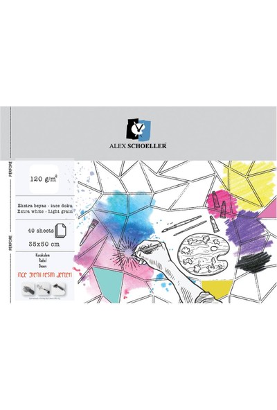 Ale x Schoeller Resim ve Eskiz Çizim Defteri 120 gr 35 x 50 cm 40 Yp. Ale x Schoeller Resim ve Eskiz Çizim Defteri 120 gr 35 x 50 cm 40 Yp.