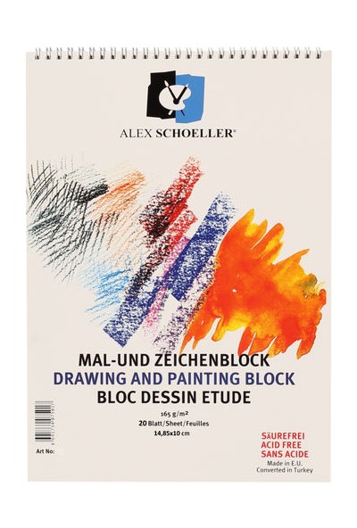 Ale x Schoeller Çok Amaçlı Eskiz Çizim Defteri 165 gr 20 Yp. 10 x 15 cm