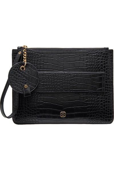 Desa Siyah Kadın Clutch Çanta