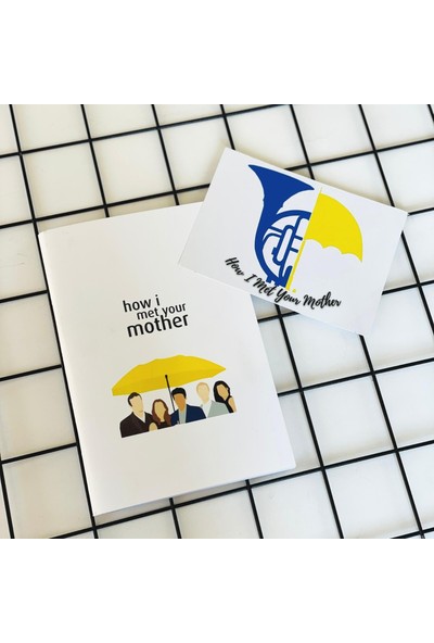 Vony Gift How I Met Your Mother Tasarım Çizgisiz Defter + Motto Kart Seti Vony Gift How I Met Your Mother Tasarım Çizgisiz Defter + Motto Kart Seti