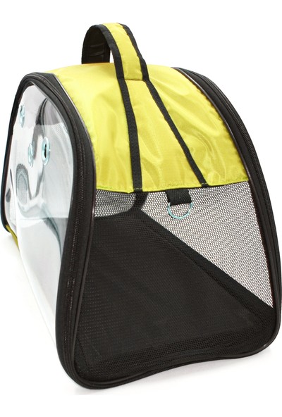 Maxisol Flybag Spor Şeffaf Kedi ve Köpek Taşıma Çantası 45*30*25 Sarı Maxisol Flybag Spor Şeffaf Kedi ve Köpek Taşıma Çantası 45*30*25 Sarı