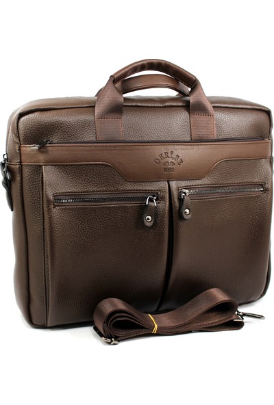 DERİSE CLUB UNİSEX ÇOK BÖLMELİ SUNİ DERİ 15,6 İNÇ LAPTOP BÖLMELİ EVRAK VE LAPTOP ÇANTASI