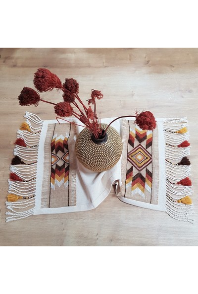 Limenis Kanaviçe El İşleme Etnik Runner Bordo Etnik Bahçe Balkon Teras Salon Masa Örtüsü Konsol Örtüsü Limenis Kanaviçe El İşleme Etnik Runner Bordo Etnik Bahçe Balkon Teras Salon Masa Örtüsü Konsol Örtüsü