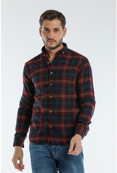 TheCey's The Cey's Bordo-Lacivert Ekoseli Oduncu Gömlek TheCey's The Cey's Bordo-Lacivert Ekoseli Oduncu Gömlek