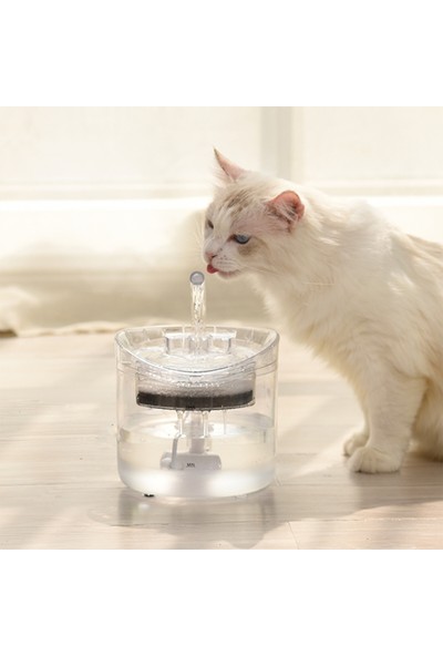 KKmoon Otomatik Kedi Su Çeşmesi Köpek Su Sebili 1.8l Süper Sessiz (Yurt Dışından)