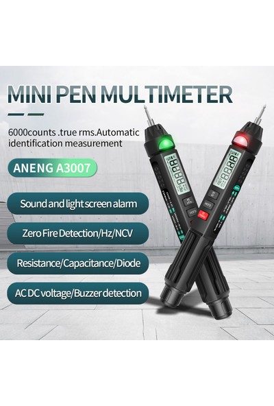 KKmoon Aneng A3007 6000 Dijital Kalem Multimetre (Yurt Dışından)