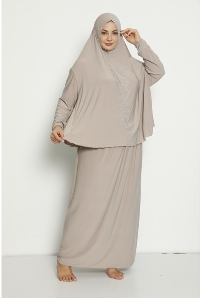 Carolina Collection Boncuklu Namaz Elbisesi