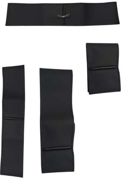 Tegin Kia Sportage 2015 ve Sonrası Direksiyon Kılıfı Deri Siyah Yüzük Gri Ip