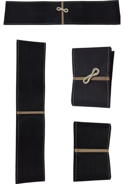 Tegin Chevrolet Captiva 2011-2015 Makyajlı Direksiyon Kılıfı Carbon Bej Yüzük Bej Ip